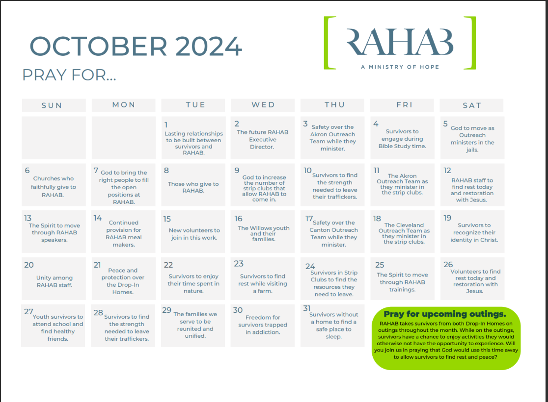 Prayer - RAHAB Ministries