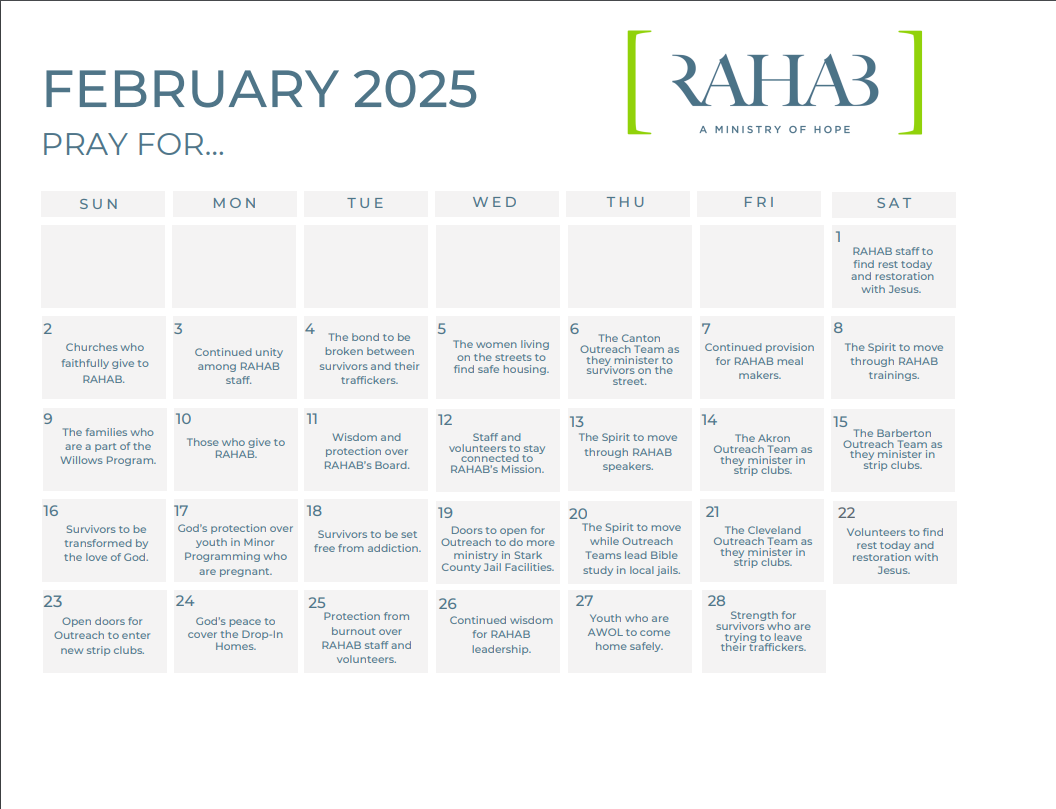 Prayer - RAHAB Ministries